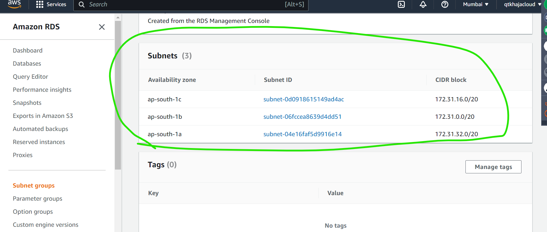 awsdb25 – Direct DevOps from Quality Thought