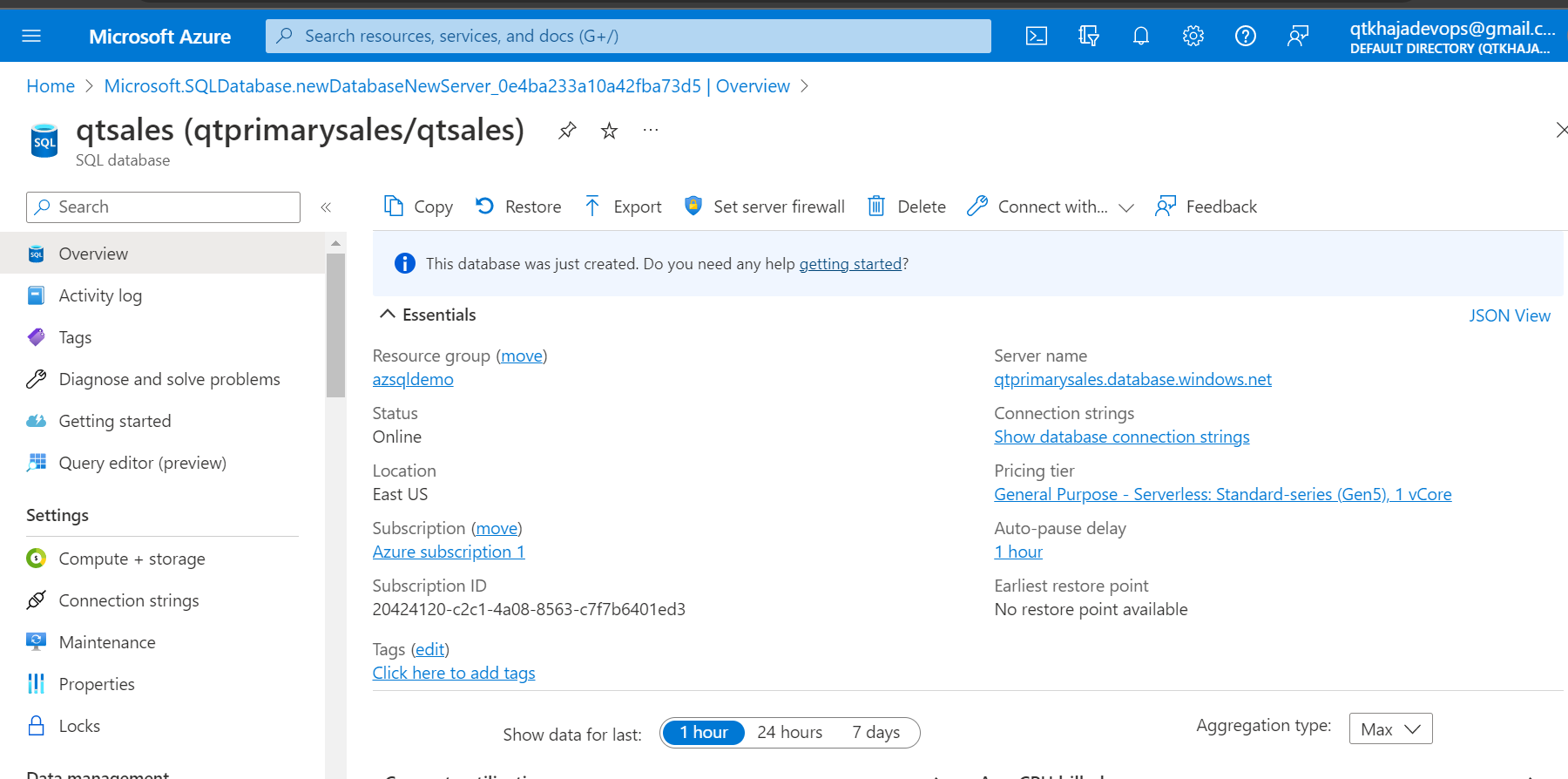 azsql44 – Direct DevOps from Quality Thought